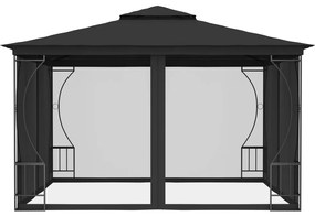 vidaXL Marketos Altán se síťovinou 300 x 300 x 265 cm antracitový