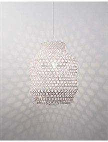 Nova Luce Závěsné svítidlo MIA, bílá barva E27 1x12W