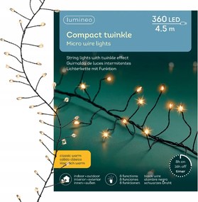 Vánoční osvětlení na stromeček Micro 360 Led na vánoční stromeček drátek Klasický Teplý 4,5 m