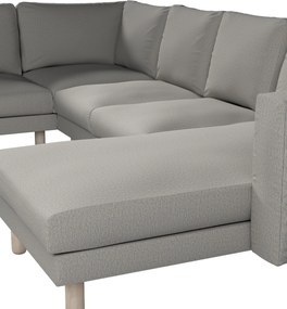 Potah na pohovku IKEA Norsborg rohová, 5-místná se šezlongem barva šedá látka pletený vzor