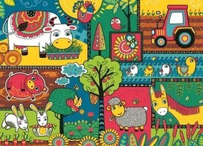 Ravensburger Puzzle: Den na farmě / 60 dílků / od 4 let