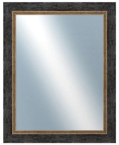 DANTIK - Zarámované zrcadlo - rozměr s rámem cca 40x50 cm z lišty CARRARA hnědočerná (2948)