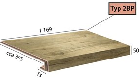 Vinylové schody Ecoline Step 2BP - 9504 Buk rustikal