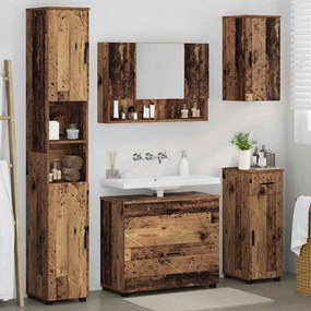 Sada koupelnového nábytku 5 ks Staré dřevo 35 x 30 x 192 cm 3393081
