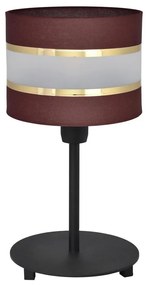 Stolní lampa HELEN 1xE27/15W/230V hnědá/černá/zlatá