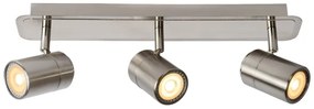Lucide 26957/15/12 - LED Bodové svítidlo LENNERT 3xGU10/5W/230V matný chrom