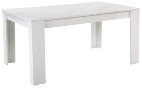 Jídelní stůl, bílá, 160x90 cm, TOMY NEW