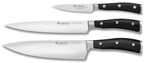 Wüsthof | Wüsthof - Sada kuchyňských nožů CLASSIC IKON 3 ks černá | GG297