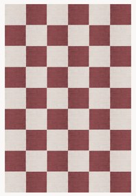 Ručně tkaný jutový koberec's nízkým vlasem Chess Flatweave