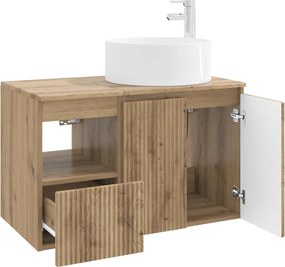 Sada koupelnového nábytku 2 ks Dub artisan Kompozitní dřevo 3404113