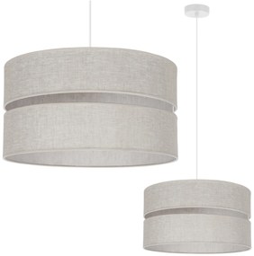 Závěsné svítidlo Jen, 1x světle béžové textilní stínítko, (fi 40 cm), w