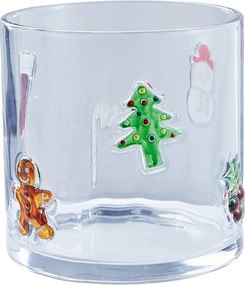 X-MAS Lucerna vánoční" 15 cm - čirá
