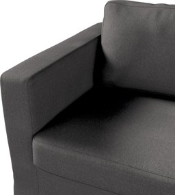 Potah na pohovku IKEA  Karlstad 3-místná, nerozkládací, dlouhý barva šedá látka pletený vzor