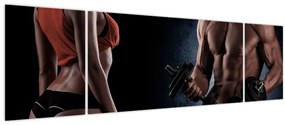 Obraz - Fitness (170x50 cm)