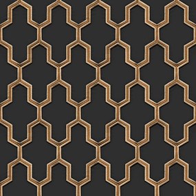 Luxusní vliesová geometrická tapeta WF121025, Wall Fabric, ID Design