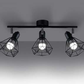 Sollux Lighting Stropní svítidlo ARTEMIS 3 černé