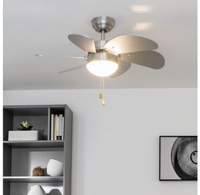 ZEVENTI - Stropní ventilátor FAMARA 1xE14/60W/230V šedá