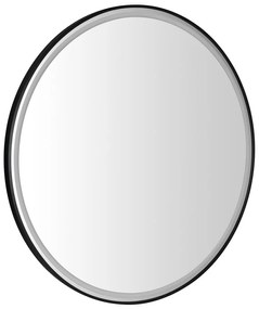 Sapho Sapho, KADRIS kulaté zrcadlo s LED osvětlením, ø 100cm, černá mat, KD100