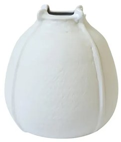 Jars Kameninová váza Graine Les Vases, 17 cm, matně bílá JA963333