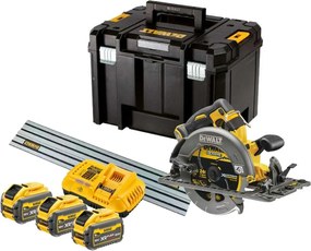 DeWALT - 54V AKU kotoučová pila 190 mm, s příslušenstvím, 3x aku 9,0 Ah Li-Ion, nabíječka DCS579NTA