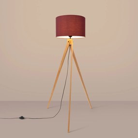 Sollux Lighting Stojací lampa NATT vínová