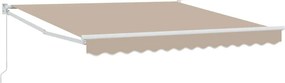 Stahovací markýza Béžová 300 x 250 x 165 cm 3330059