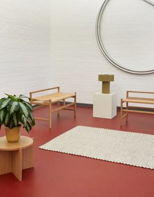Hübsch Odkládací stolek DASH světlý ø55 cm 881603