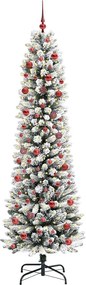 Umělý vánoční stromeček Bílá 210 cm PVC, kov a plast 3396117