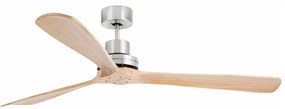 FARO 33504DC - Stropní ventilátor LANTAU XL dřevo/chrom pr. 168 cm + DO