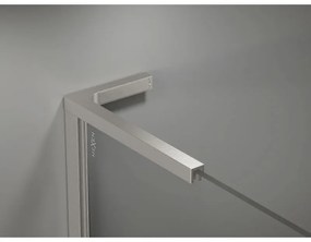 Mexen, Mexen Kioto-X L sprchová stěna 60 x 200 cm, průhledná 10 mm, broušený nikl - 800-060-107-97-00-X