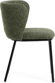 Zelené čalouněné jídelní křeslo Ciselia – Kave Home