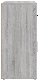 Příborník šedý sonoma 80x33x70 cm kompozitní dřevo - Default Title