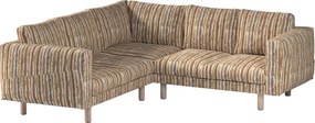 Potah na pohovku IKEA Norsborg rohová 4-místná barva béžová látka pletený vzor, vzorované