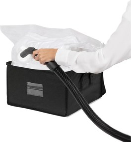 Černý úložný box se zapínáním na zip Compactor Compress Pack, 125 l