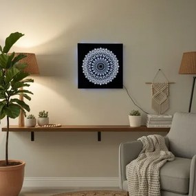 LED dřevěný obraz Mandala - světelný obraz | SENTOP LED0251