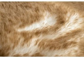 Kusový koberec pratelný LAPIN Shaggy, protiskluzový, slonová kost, hnědý velikost 180x270 cm | krásné koberce cz