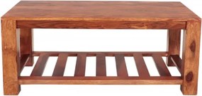 Indický nábytek - Konferenční stolek Rami 100x55x55 z indického masivu palisandr Natural