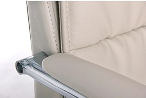 Taupe kancelářská židle z imitace kůže Sydney – Bizzotto