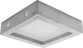 Stropní LED svítidlo SOLLUX Riza 18W beton/sklo SL.0995