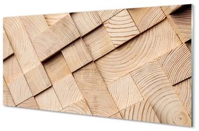 Obraz na skle složení zrna dřeva 100x50 cm
