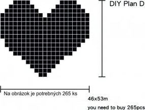 Nálepky na stěnu samolepky srdce I SENTOP FA-501 FA501