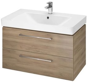 Cersanit - SET B349 LARA MILLE 80cm (SKŘÍŇKA + UMYVADLO), Ořech, S801-339-DSM