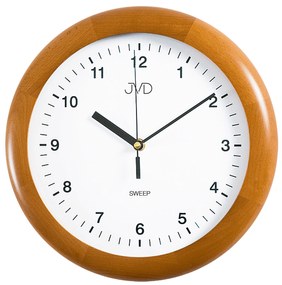 Medové dřevěné nástěnné hodiny JVD NS2341/41