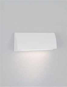 NV 9018061 Venkovní nástěnné svítidlo LIV bílý litý hliník a skleněný difuzor LED 3.5W 3000K 200-240V 120st. IP54 - NOVA LUCE