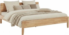 Manželská postel NOEMI 160x200, masivní dřevo přírodní Kondela 0000397510