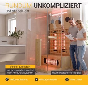 Artsauna Infrasauna Göteborg Velikost: 2 osoby