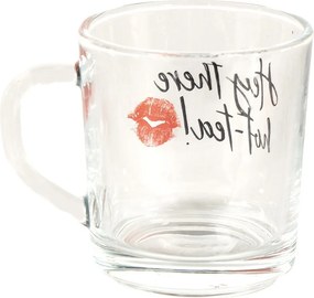 Skleněný hrneček Hot Tea - 11*8*9 cm / 200 ml