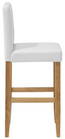 Krémově bílá kožená jídelní židle MADISON Beliani