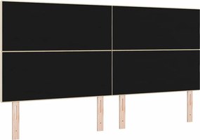Výškově nastavitelné čelo postele s čelo Krémová 200 cm textil 3337865