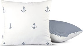 Perkálový bavlněný povlak na polštář Ocean mode - duo - GOTS Velikost: 70 x 90